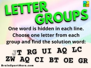 Letter Groups - Part 1