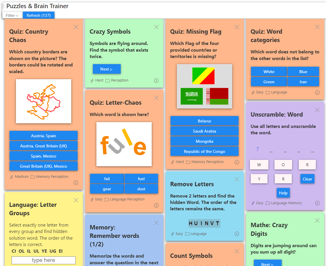 Puzzles - For effective Brain Training